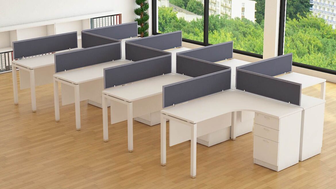 51 SDF L SHAPE FACE TO FACE IN OPEN SQUARE LEG WITH FIXED DRAWER - SDF ...